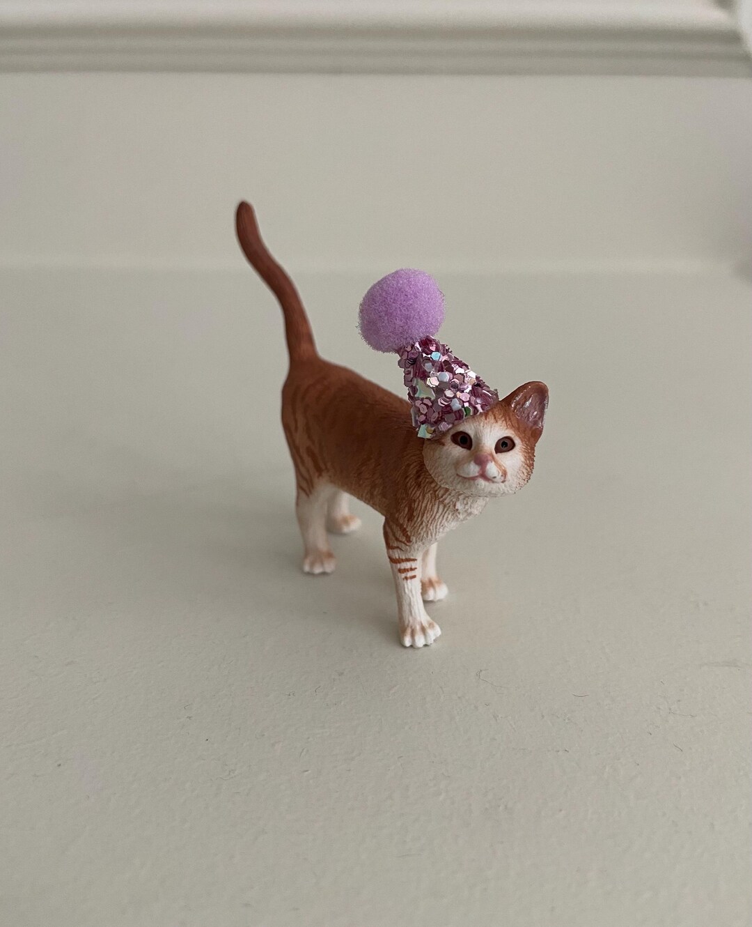 Ginger Cat Cake Topper – Custom Hat & Balloon Colours | Party Animal ...