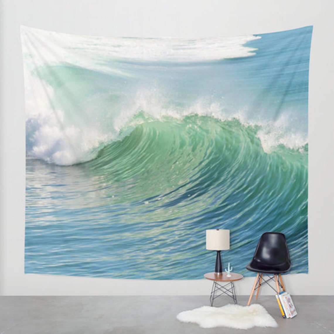 Waves Tapestry Nautical Tapestry Coastal Large Wall Decor - Etsy