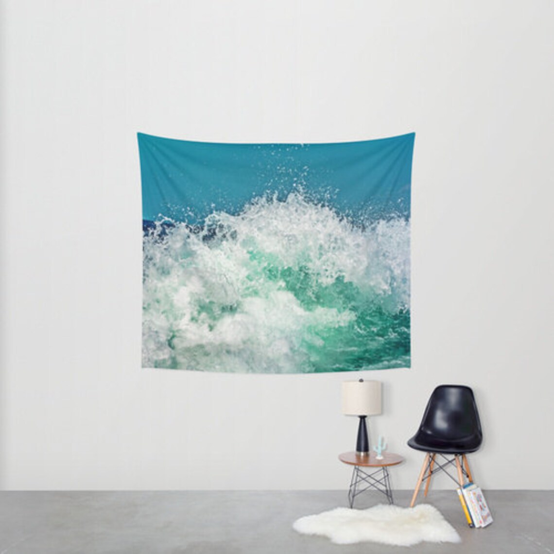 Ocean Waves Tapestry Nautical Tapestry Coastal Large Wall - Etsy