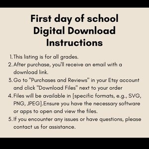 Editable First Day of School Sign Back to School Poster First Day ...