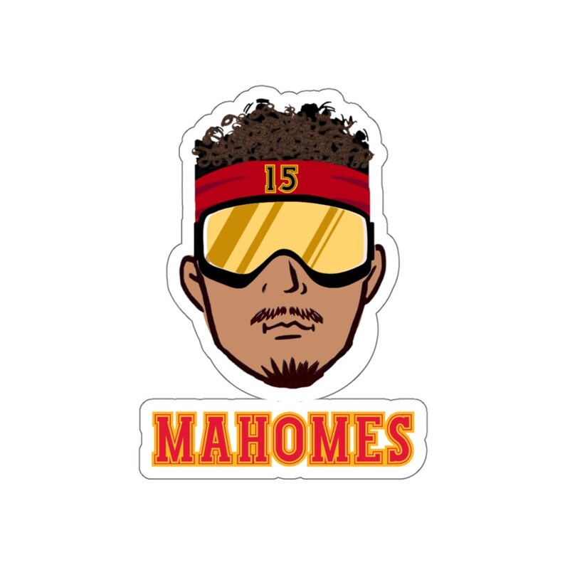 Mahomes Sticker Kansas City Quarterback Decal Patrick Mahomes Chiefs - Etsy