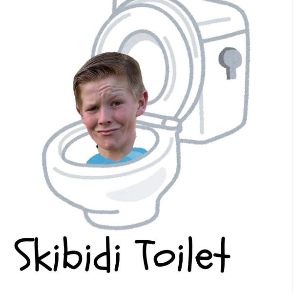 Skibidi Toilet Cards - Etsy