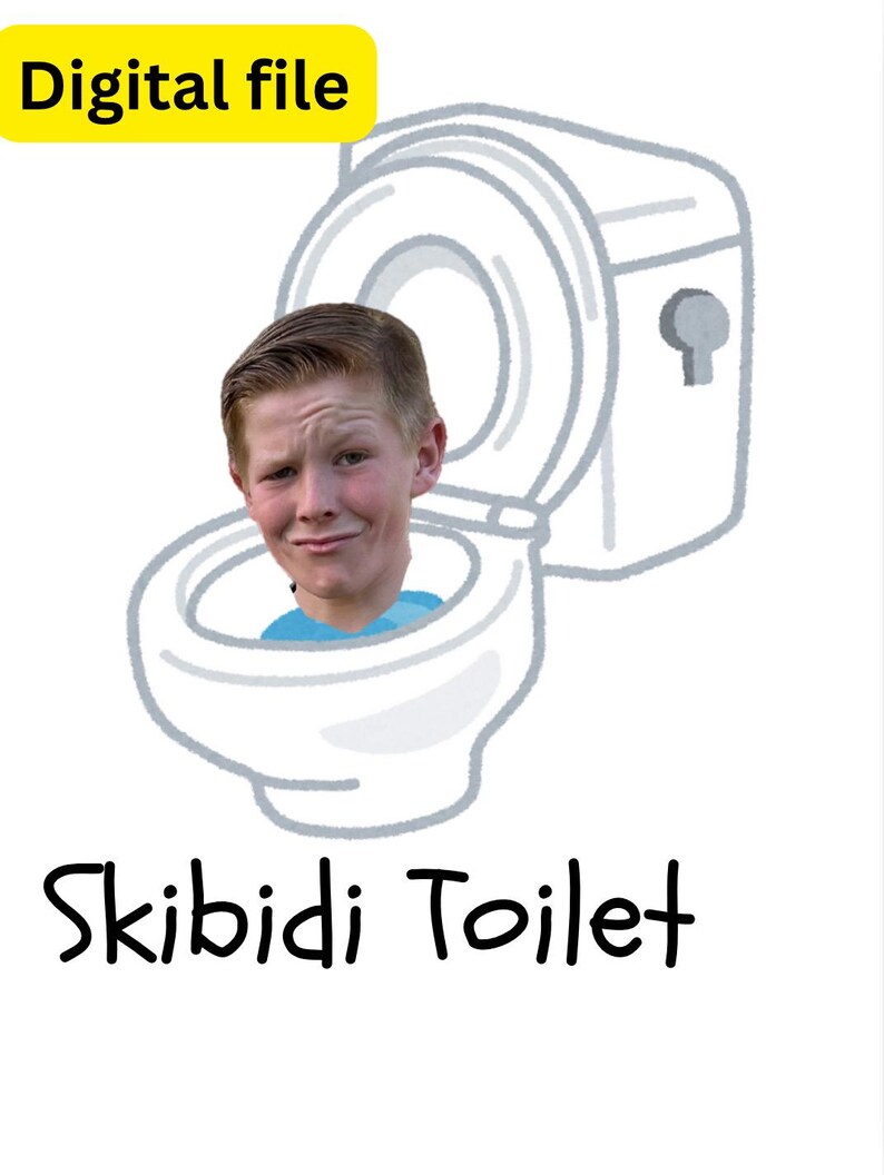 Skibidi Toilet Custom Digital File for Printing Gen Alpha Slang Youtube ...