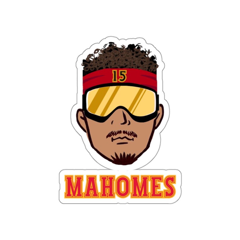 Mahomes Sticker Kansas City Quarterback Decal Patrick Mahomes Chiefs - Etsy