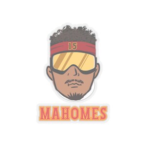 Mahomes Sticker Kansas City Quarterback Decal Patrick Mahomes Chiefs - Etsy