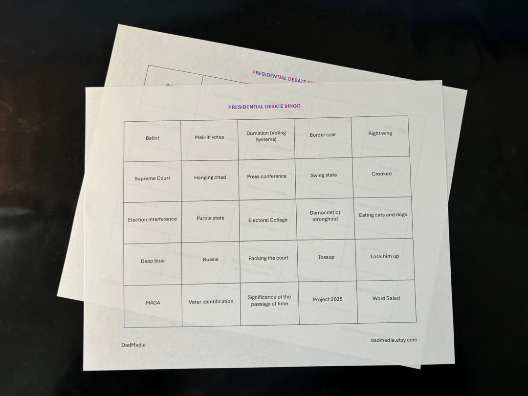 Presidential Election Bingo - Etsy