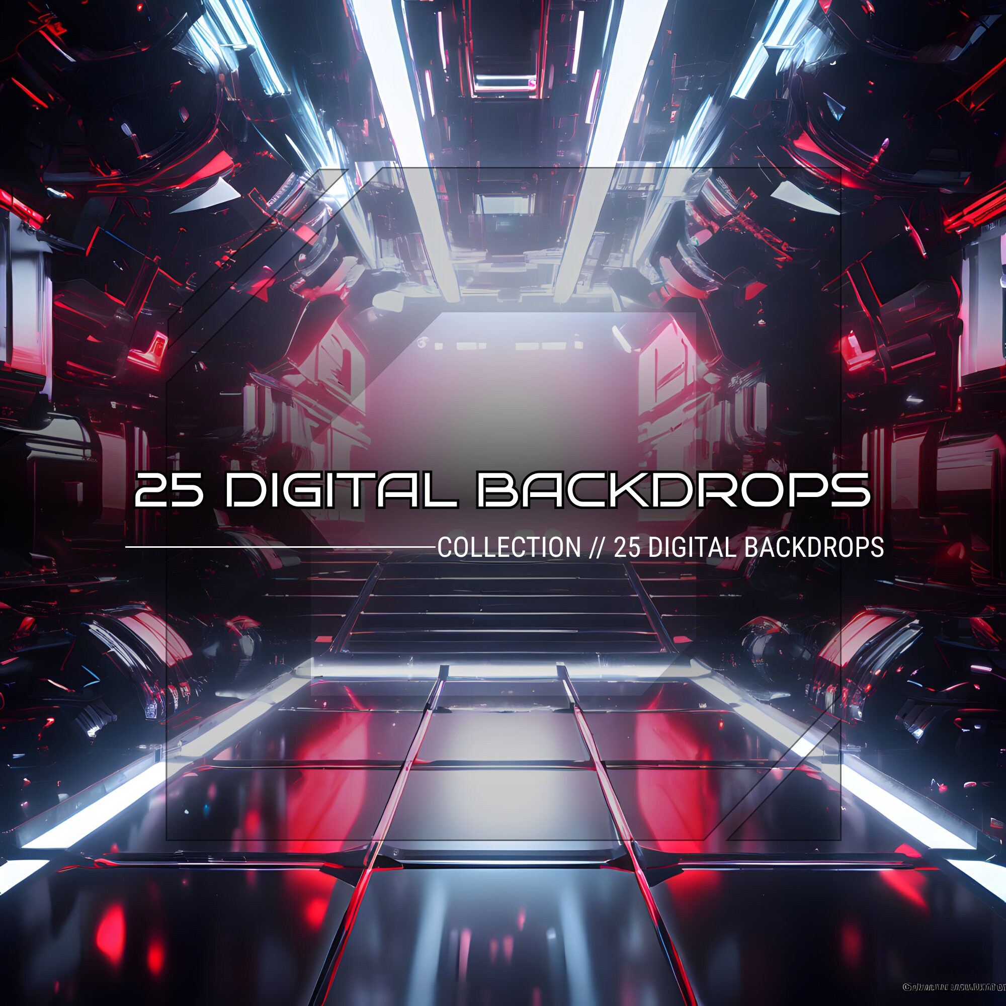 Vaporwave Futuristic Wall Digital Backdrops Maternity Backdrop Studio ...