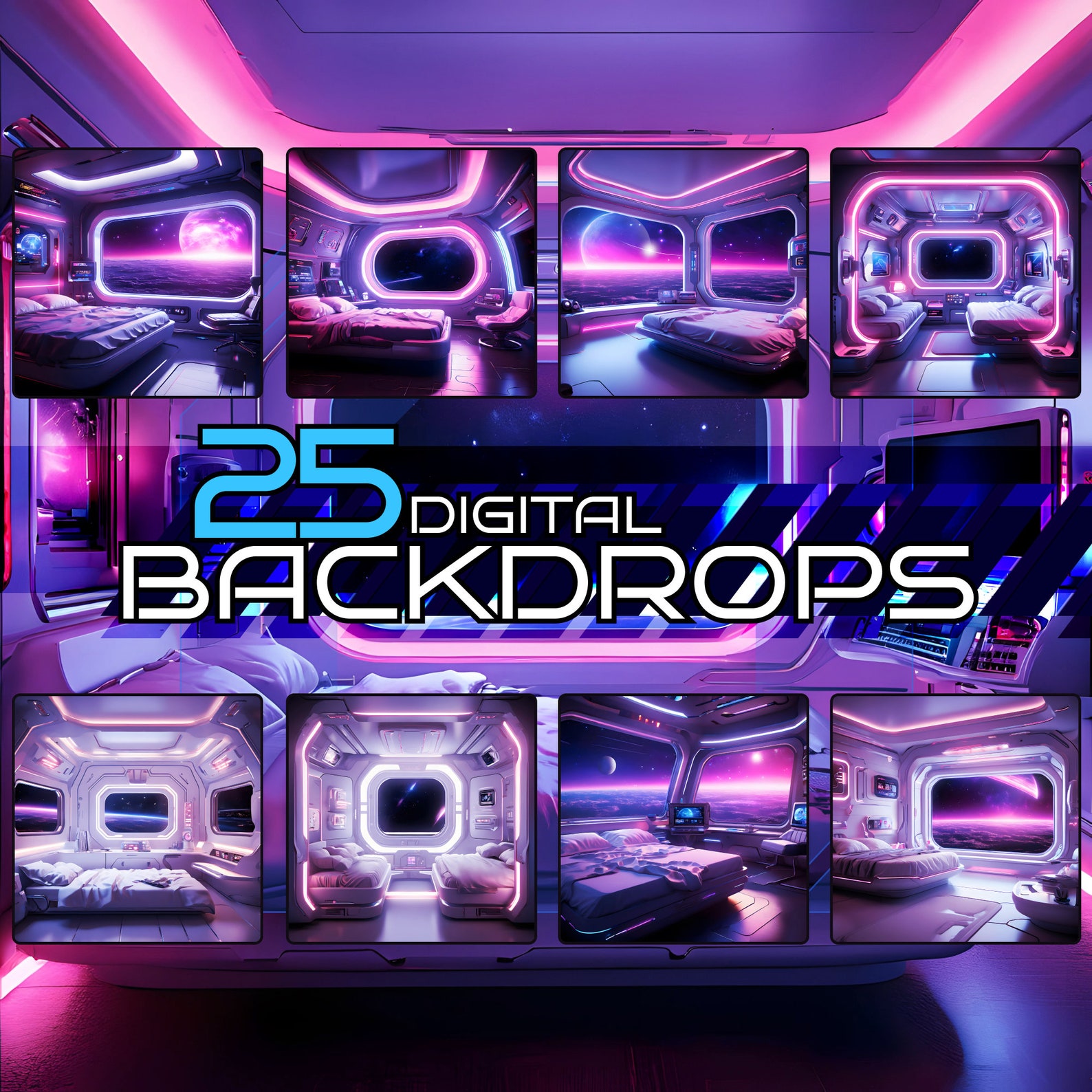 Vtuber Bedroom Backgrounds, Vtuber Backdrop, Zoom Background, Twitch ...