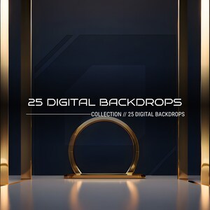 Futuristic Arches Wall Digital Backdrops Maternity Backdrop Studio ...