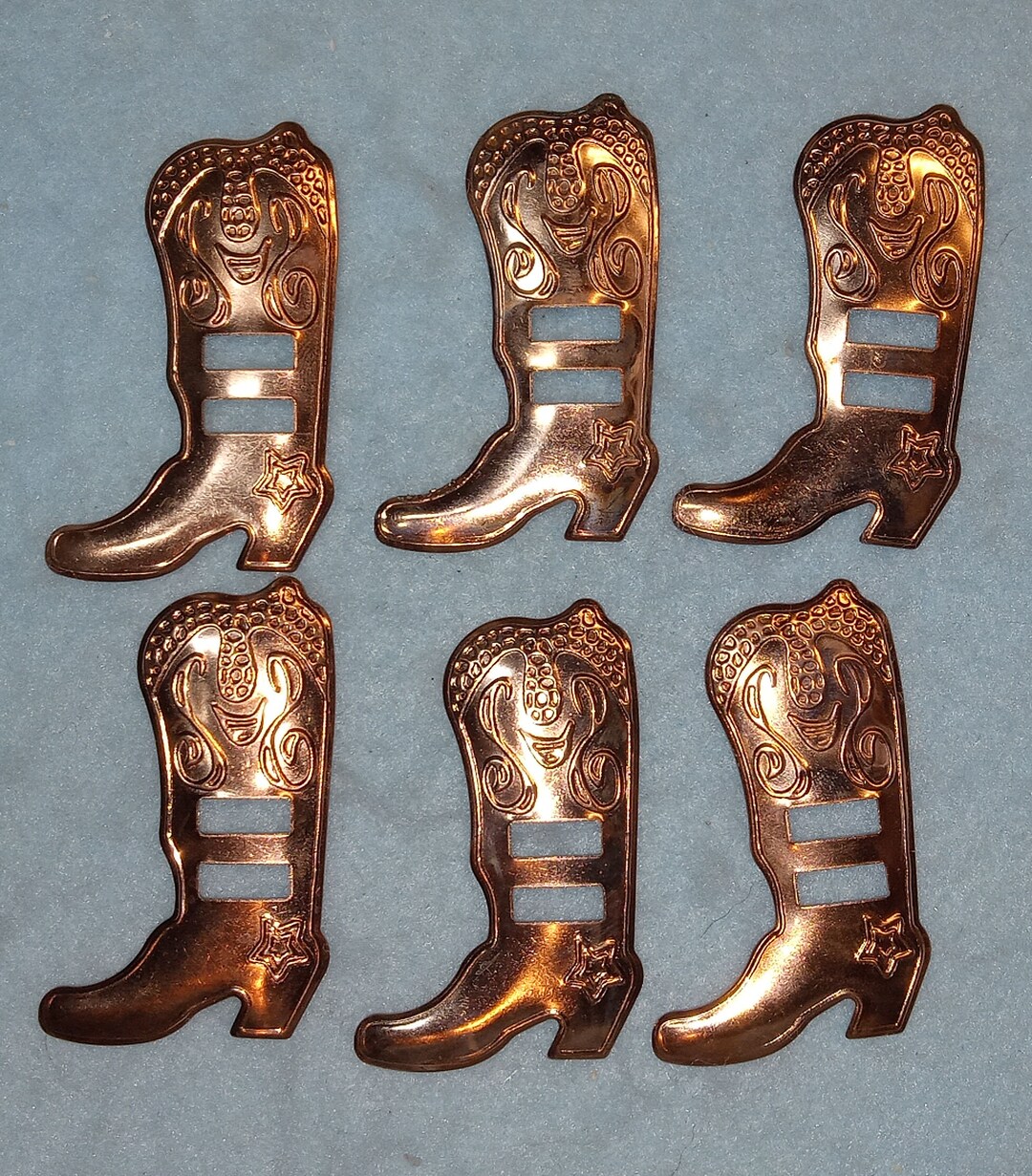 Copper Boot Concho - Set of 6 - Etsy