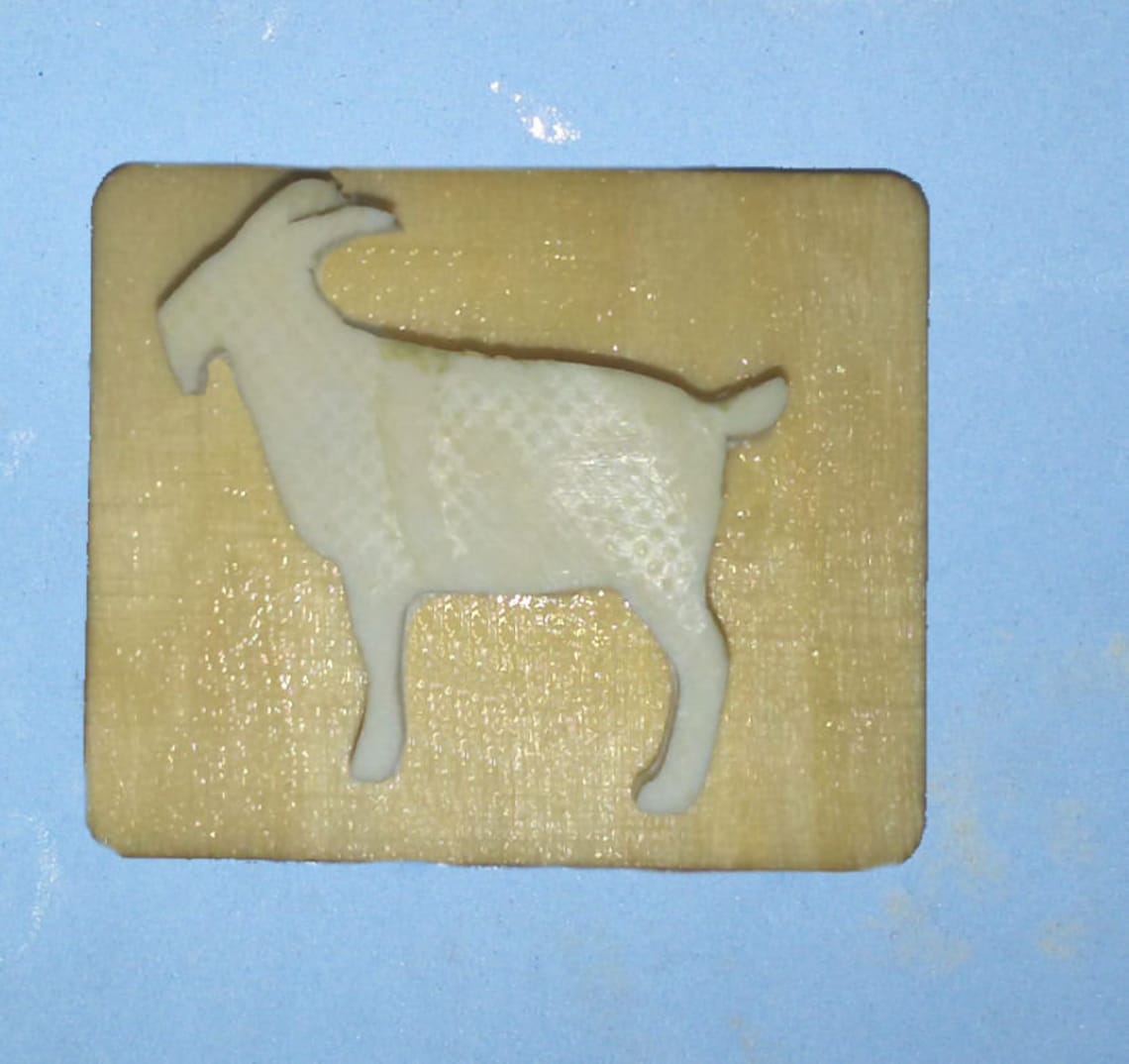Made To Order custom rubber stamp goat unmounted | Etsy