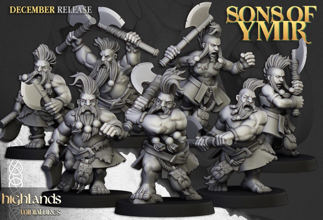 Dwarf Death Seekers | Dwarf Killers | Fantasy Miniatures | Highland ...