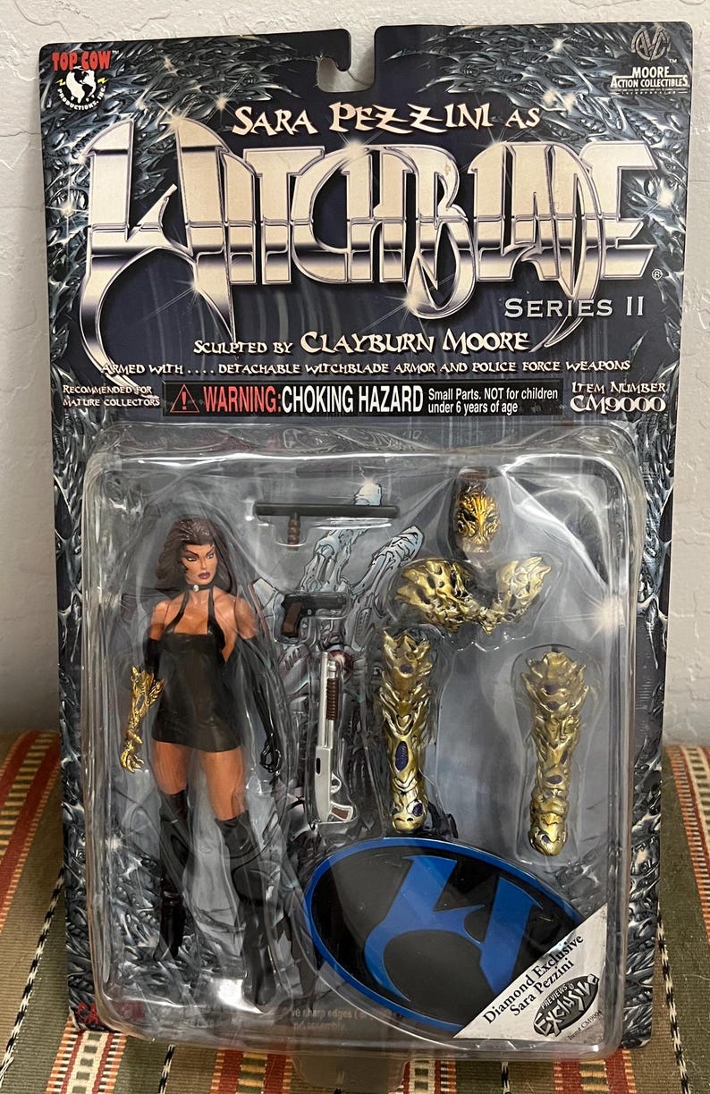 Witchblade Sara Pezzini Action Figure 1999 Series 2 Diamond Exclusive ...