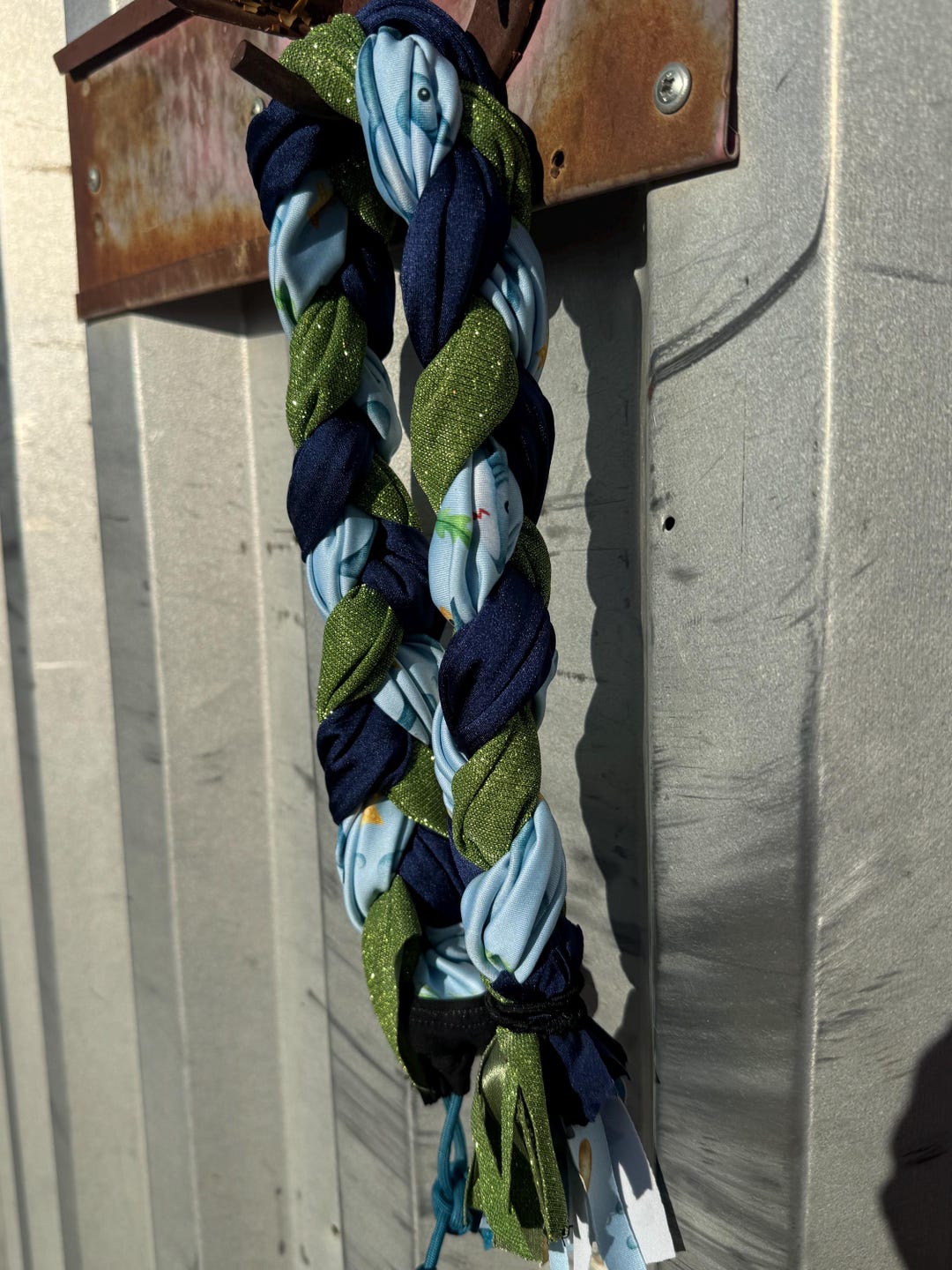 Horse Tail Braid - Sharks on Blue - Etsy
