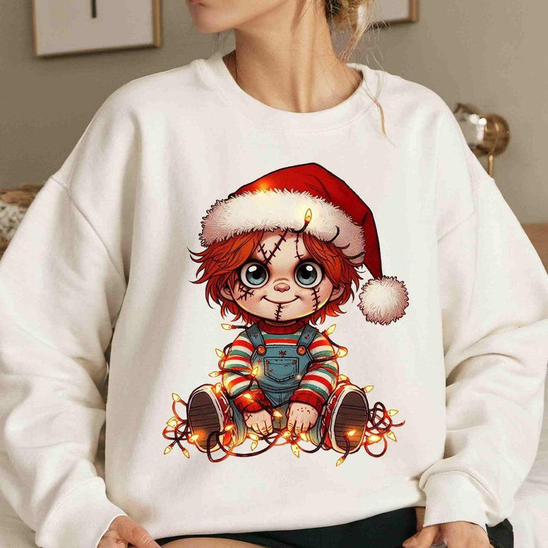Chibi Killer Christmas Png Bundle, Merry Creepmas Png, Christmas Horror ...