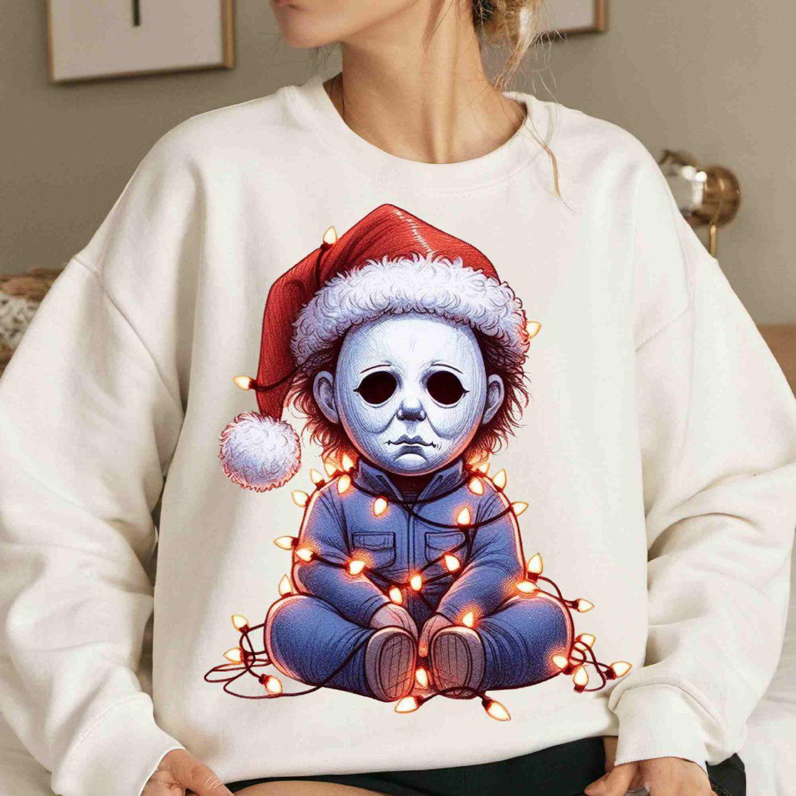 Chibi Killer Christmas Png Bundle, Merry Creepmas Png, Christmas Horror ...
