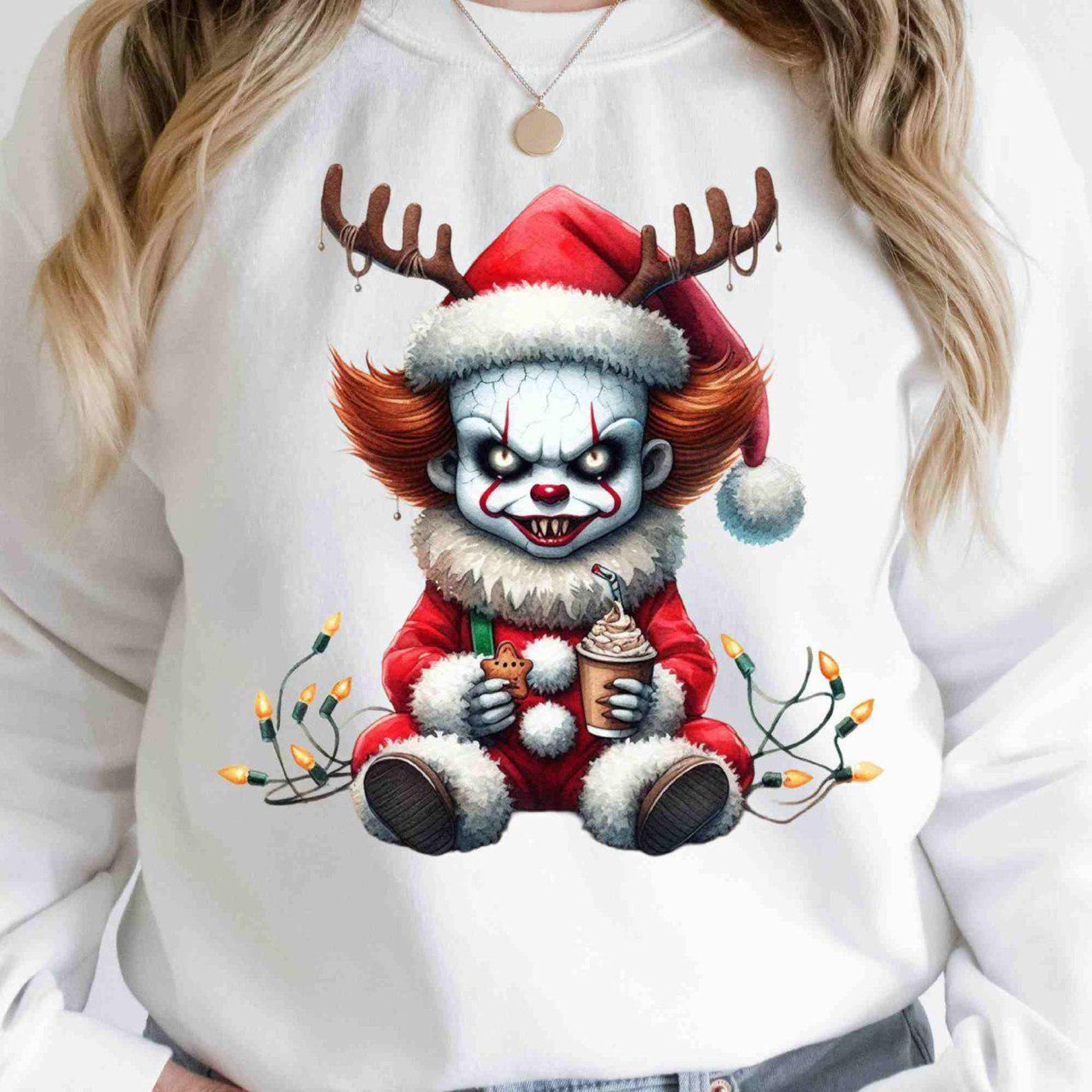 Chibi Killer Christmas Png Bundle, Merry Creepmas Png, Christmas Horror ...