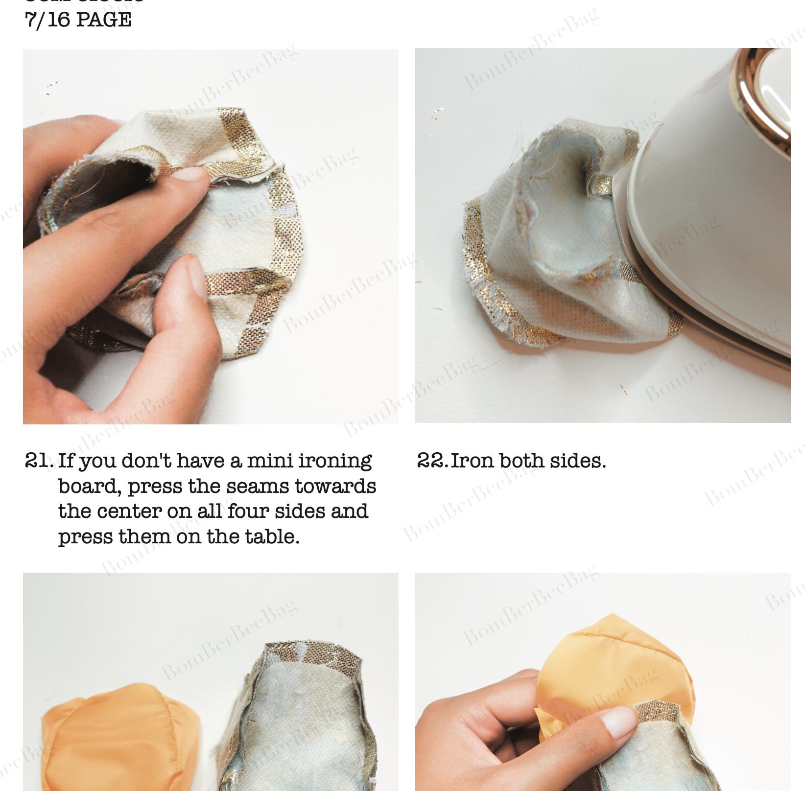 DIY Mini Kiss Lock Coin Purse PDF Pattern: 5cm Lock, 7x7cm Bag (english ...