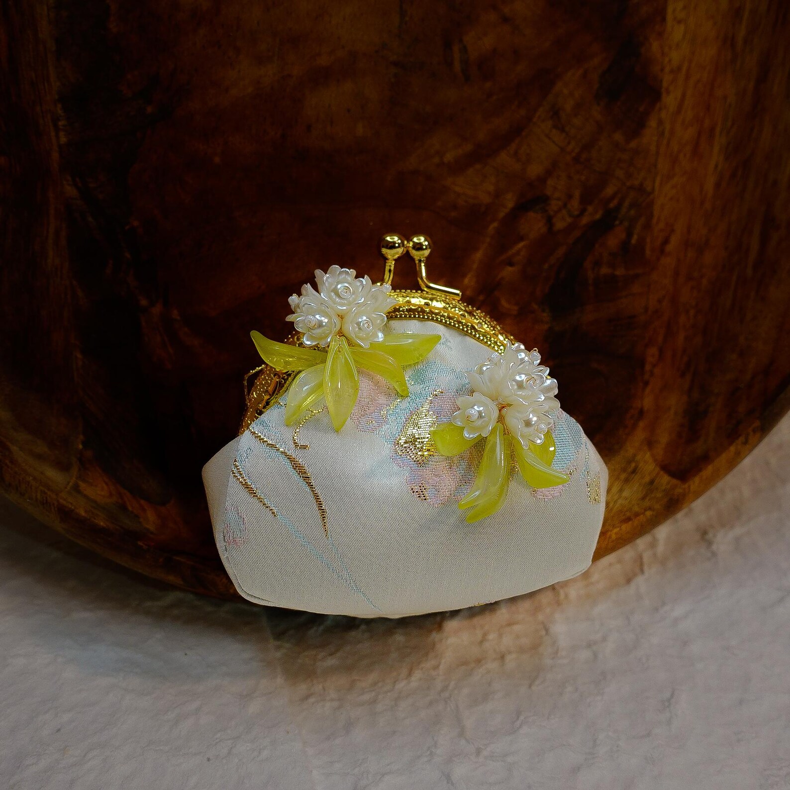 Embroidered Floral Coin Purse DIY Kit: Van Gogh Roses Design - Etsy