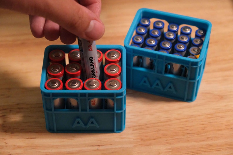 AA and AAA Battery Crate - Etsy