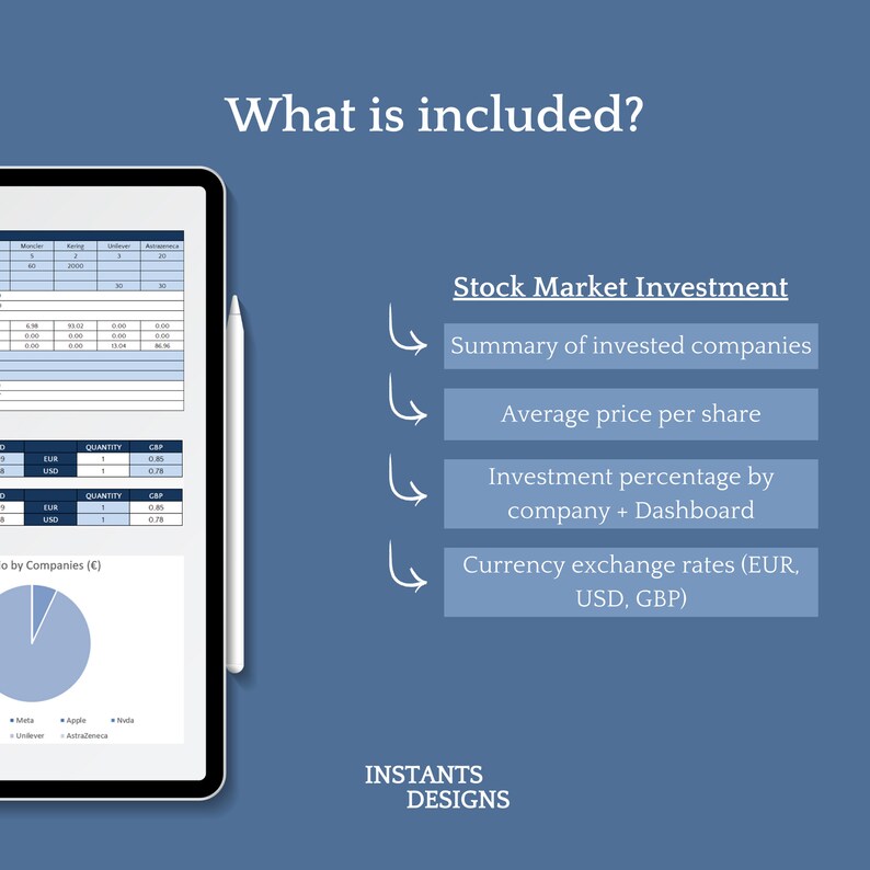 Investment Tracker Excel: Stock Portfolio Tracker, Trading Journal ...