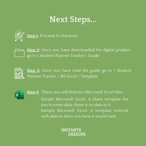 Excel Student Planner: College Task Tracker, Assignment Log, Academic ...