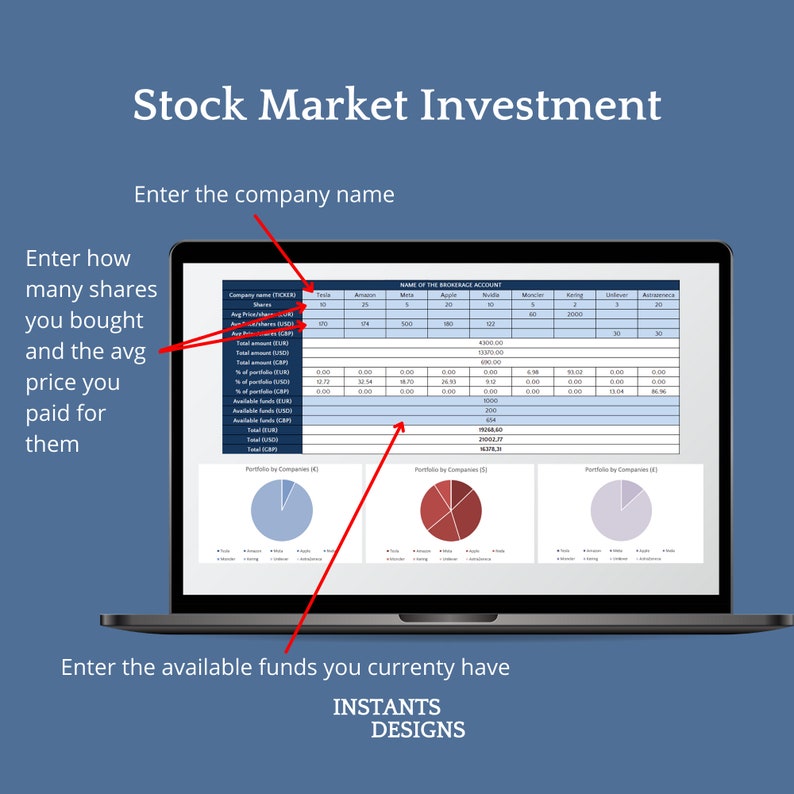 Investment Tracker Excel: Stock Portfolio Tracker, Trading Journal ...