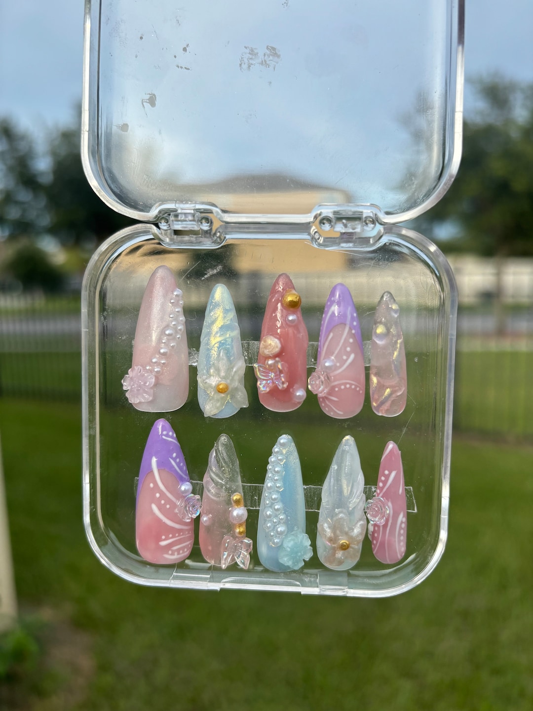 10 Pieces Fairy Core Nails Cute Nails Girly Nails Press on Nails ...