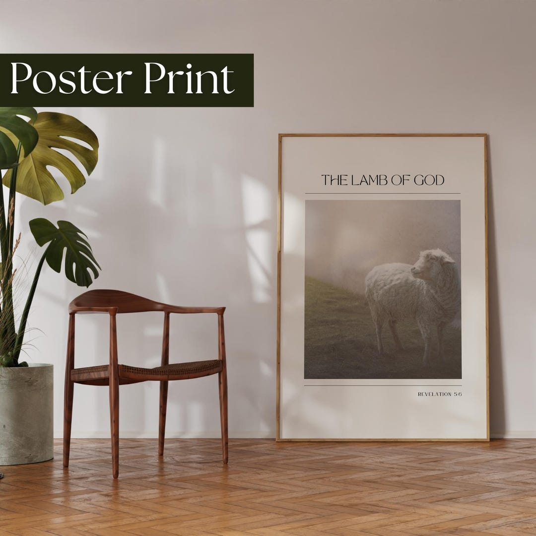 The Sacrificial Savior - the Lamb of God, Christian Wall Art ...