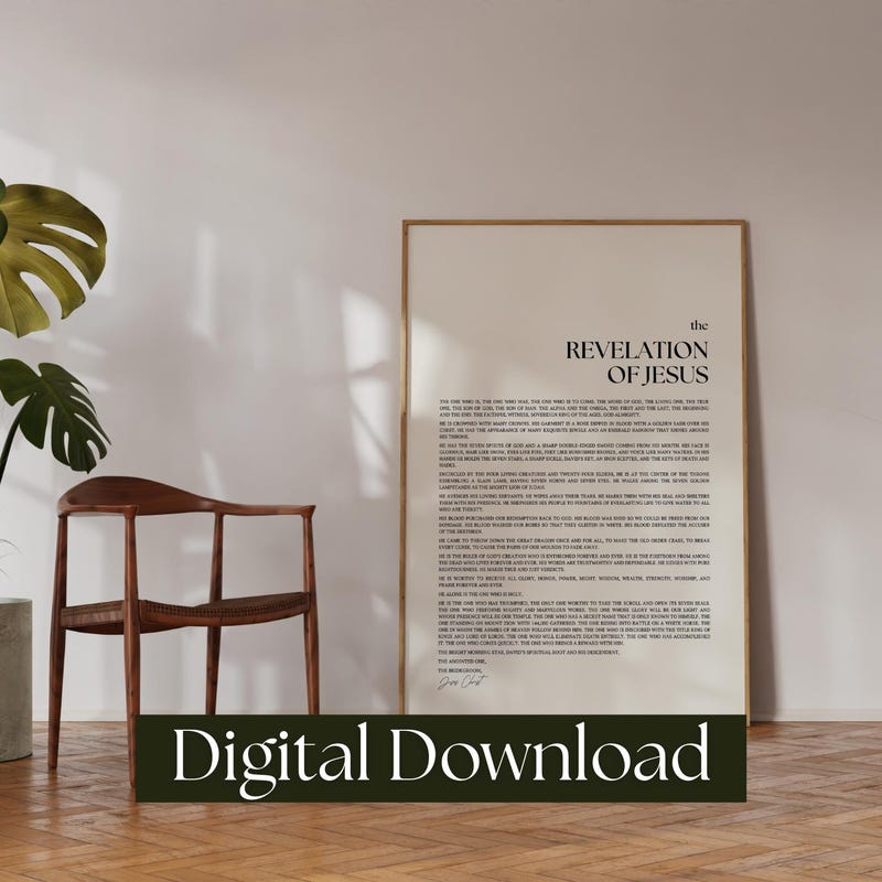 Revelation Scripture Wall Art - Etsy
