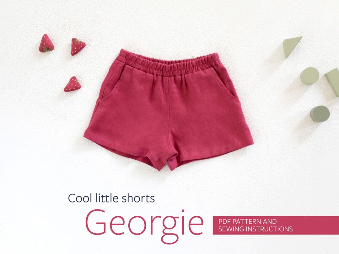 Sewing Pattern of Shorts for KIDS. Shorts for Boy or Girl From 3 Years ...