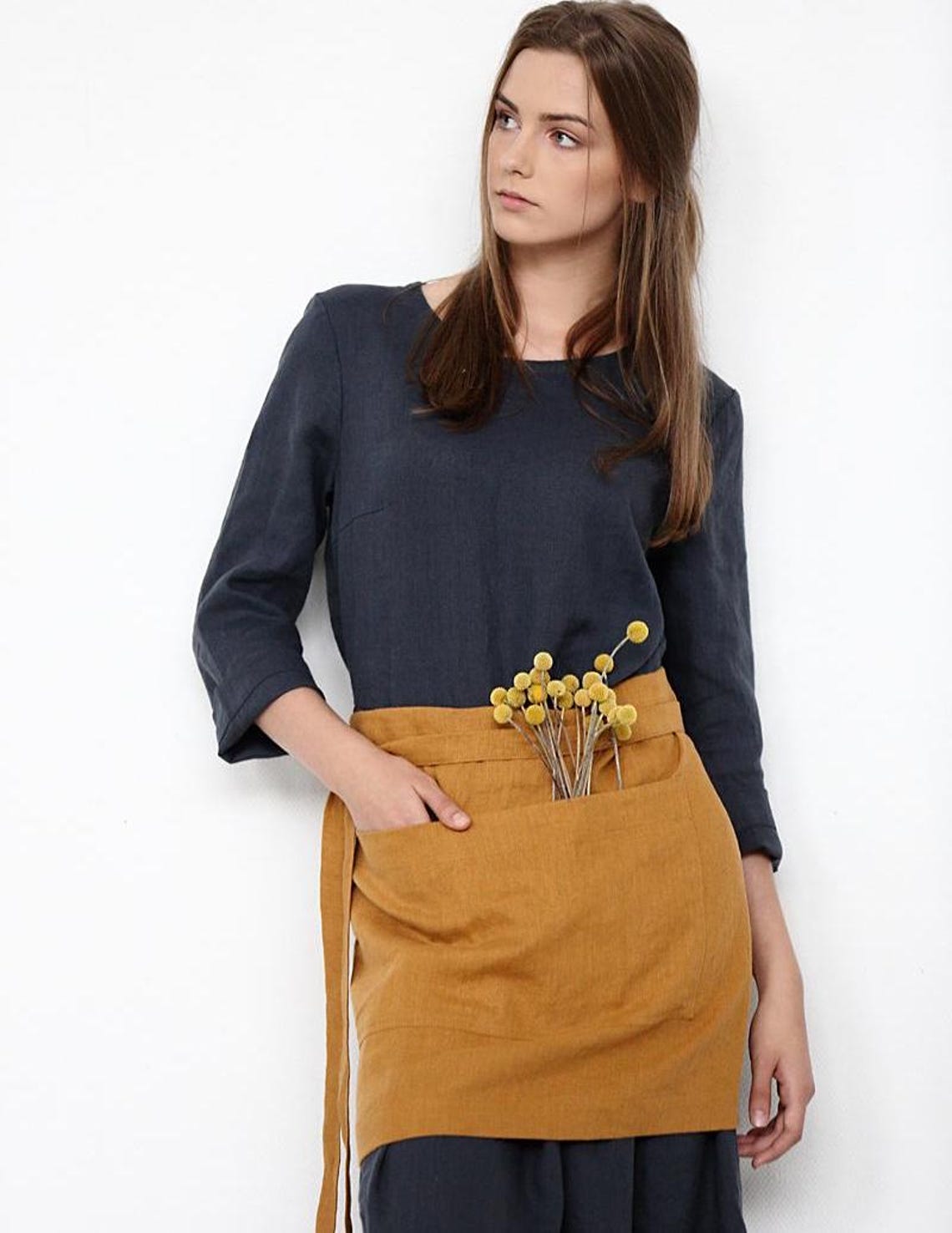 Apron Sewing Pattern, Short Apron Sewing Pattern, Wrap Apron Pattern ...