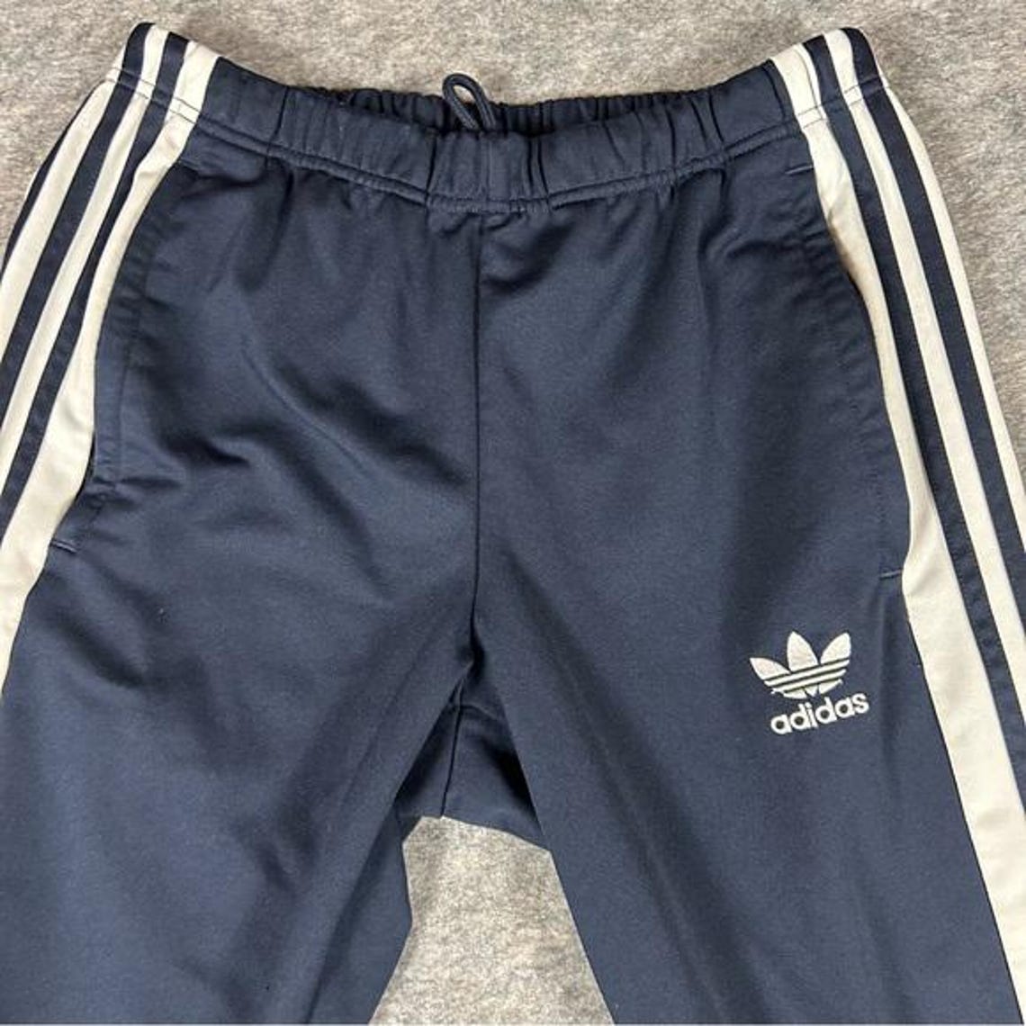 Vintage Adidas Men's Tear Away Snap Track Pants Blue Y2K Small - Etsy