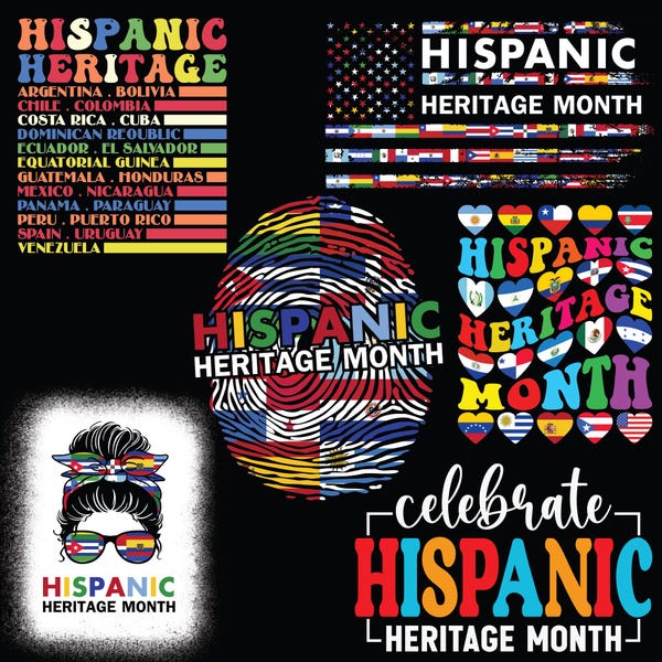 Hispanic Heritage Clipart - Etsy
