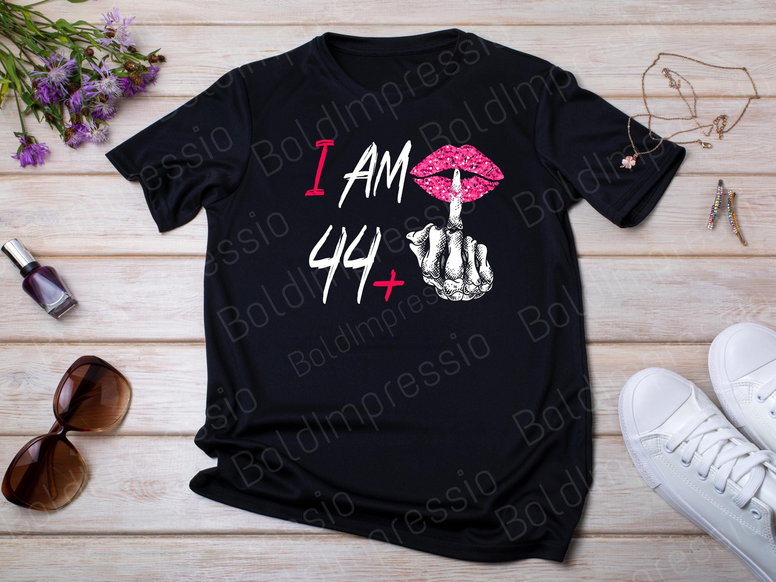 I Am 44 Plus 1 Middle Finger SVG PNG, Funny Math 45th Birthday SVG, I ...