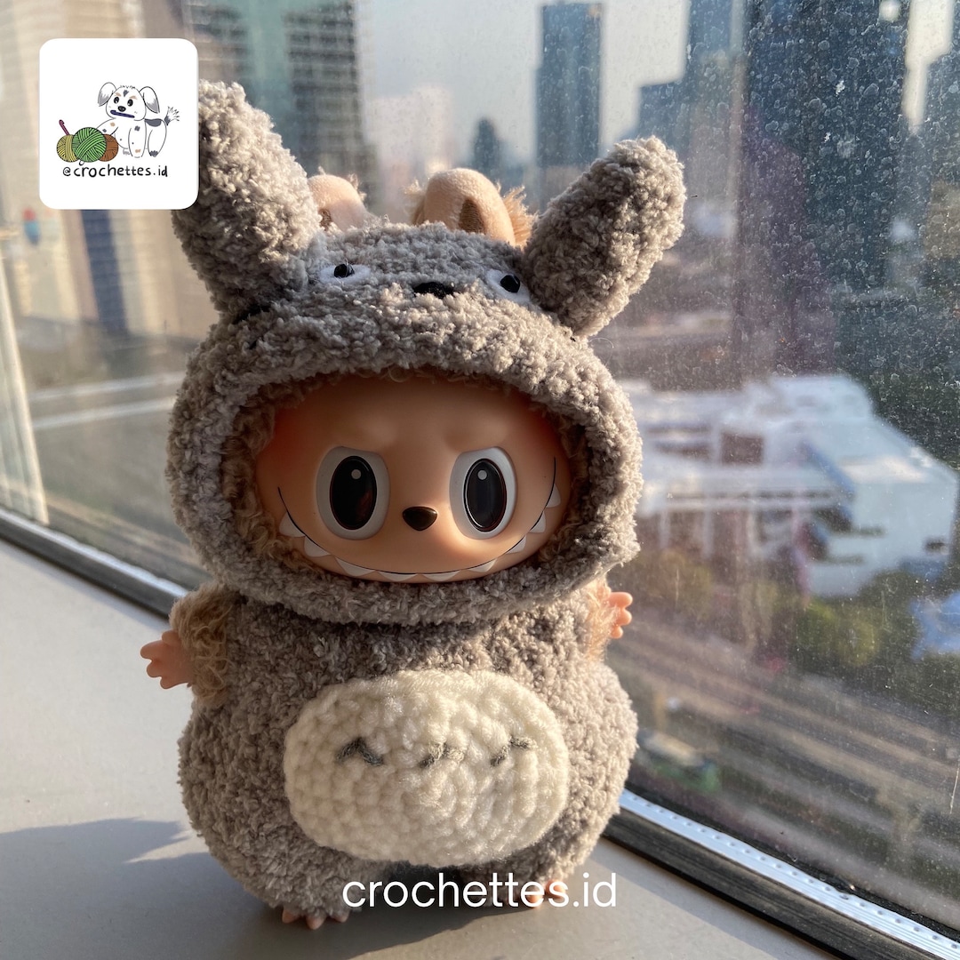 Ropa de Labubu de ganchillo, Traje de Labubu de ganchillo, Ropa para ...