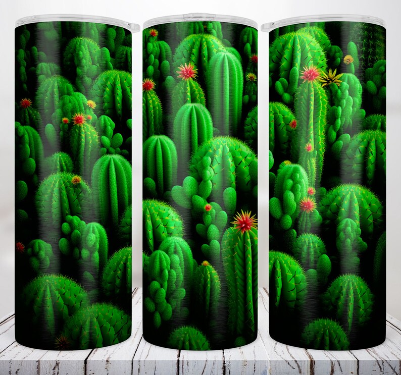 58 Cactus Mega Bundle Tumbler Wraps ,20 Oz Skinny Tumbler Sublimation ...