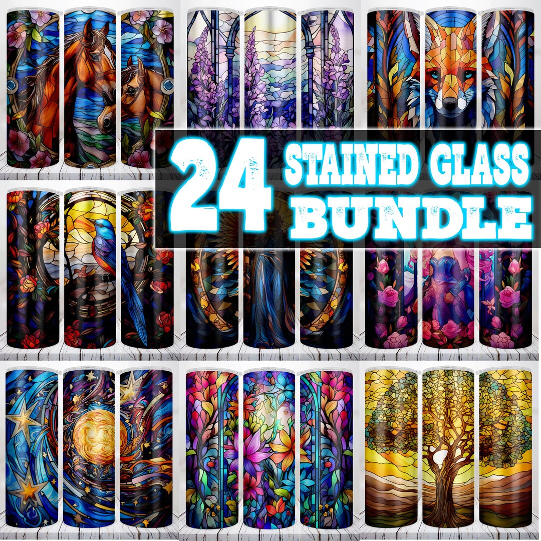 Stained Glass Bundle PNG - High-resolution - Commercial Use, Stained ...