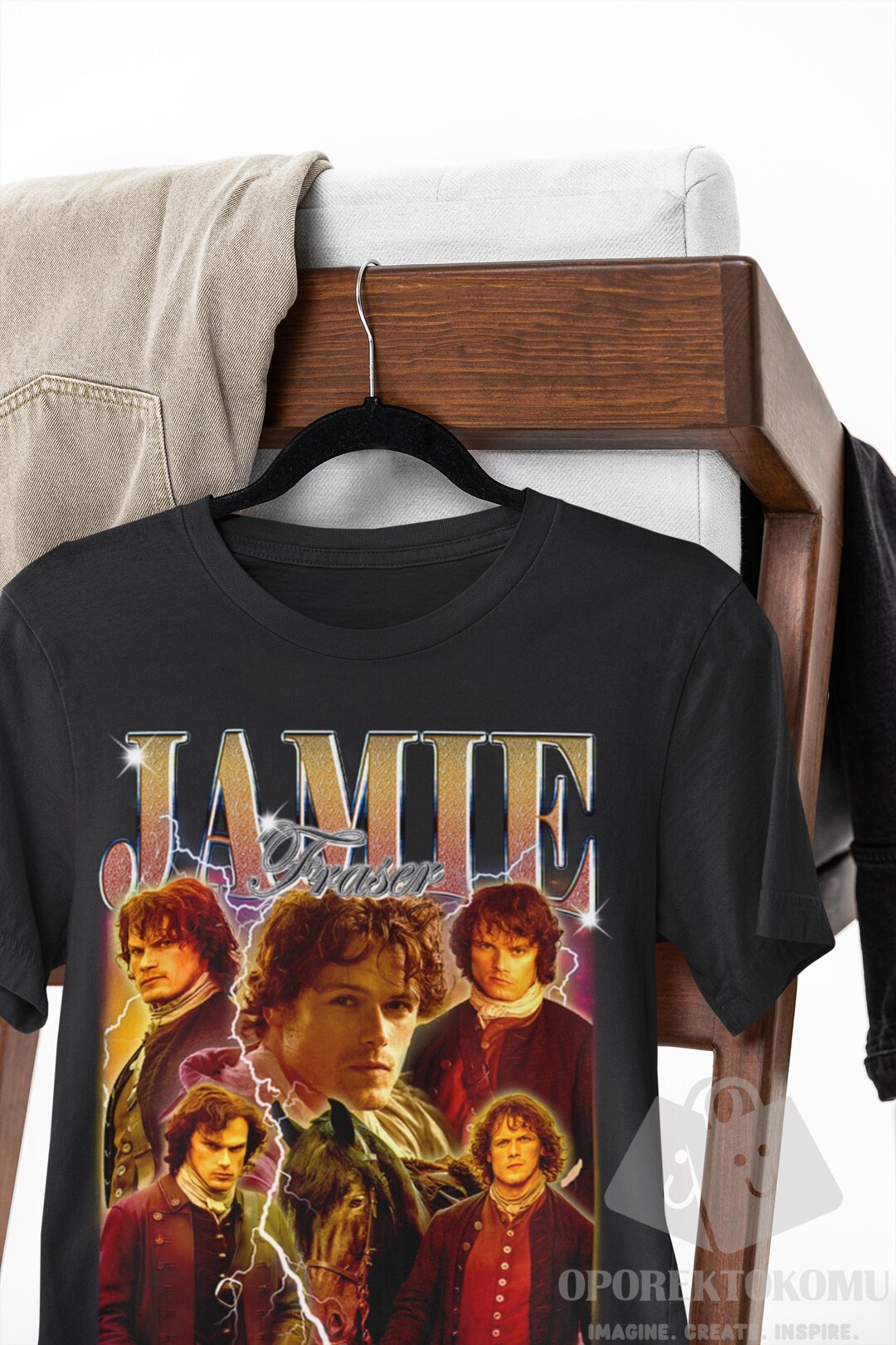 Jamie Fraser Vintage Shirt,jamie Fraser T-shirts,jamie Fraser Merch ...