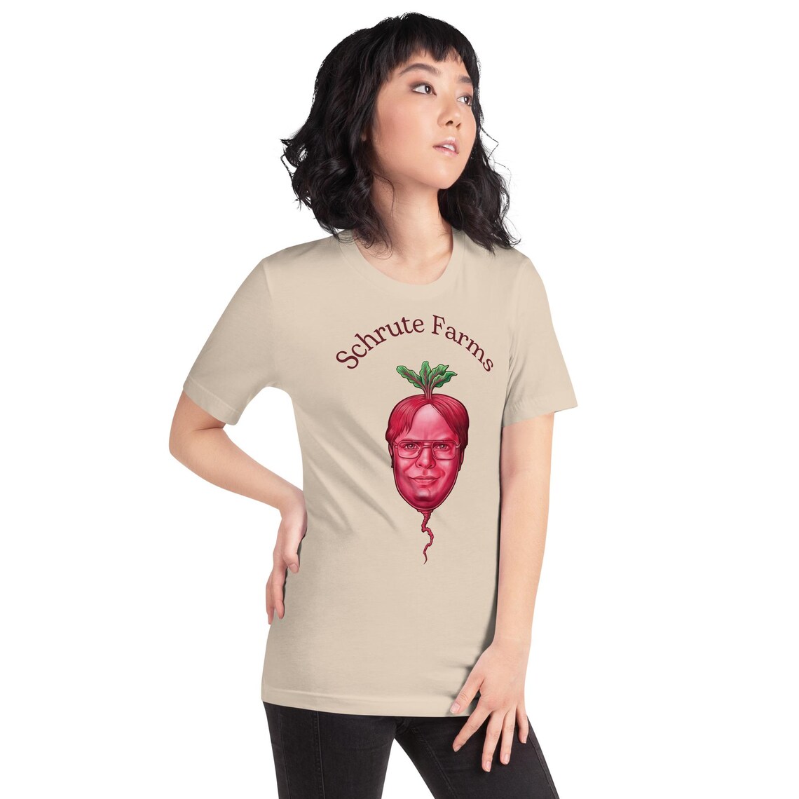 Dwight Schrute Beet Farmer Shirt, Schrute Farms Shirt, Hand Drawn ...
