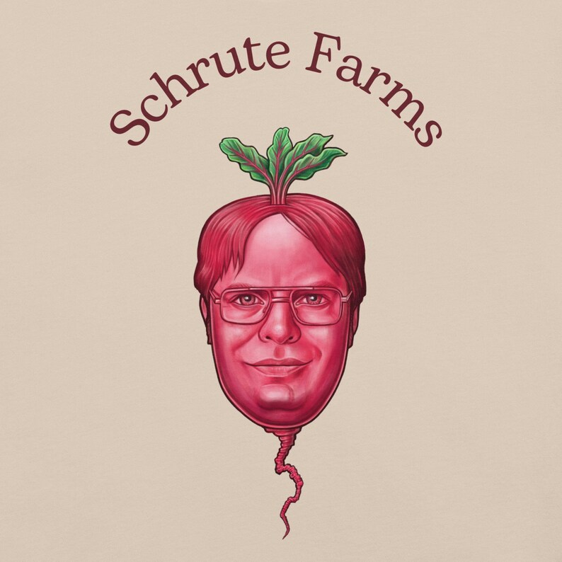 Dwight Schrute Beet Farmer Shirt, Schrute Farms Shirt, Hand Drawn ...