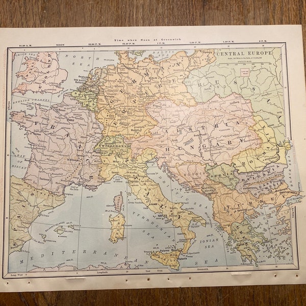 Europe Map - Etsy