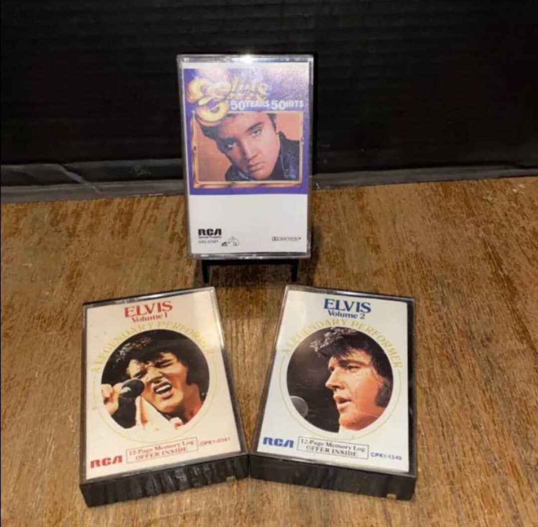 3 Elvis Presley Cassette Tapes 50 Years 50 Hits. - Etsy
