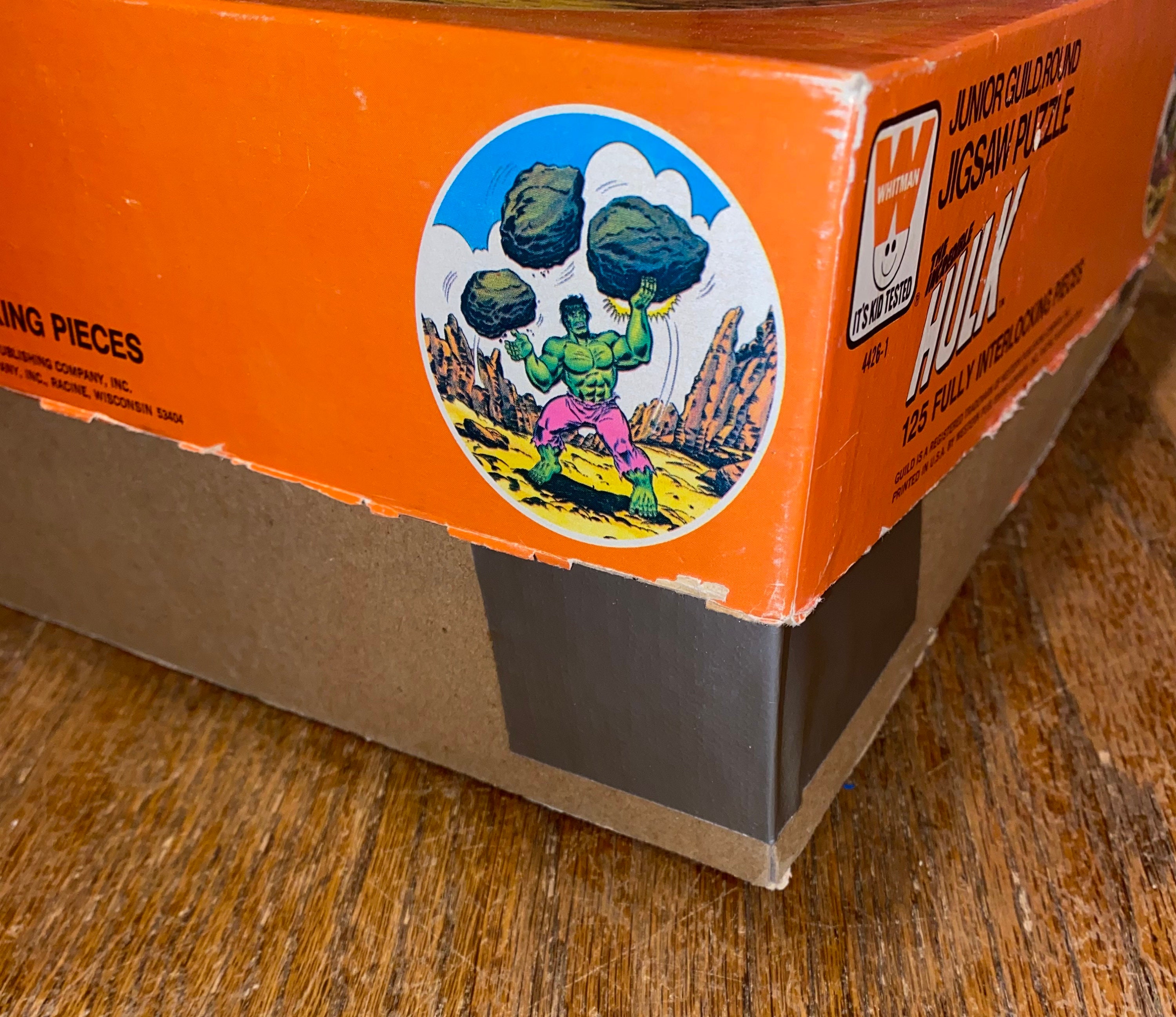 Vintage the Incredible Hulk Round Puzzle 1979 Whitman Complete - Etsy