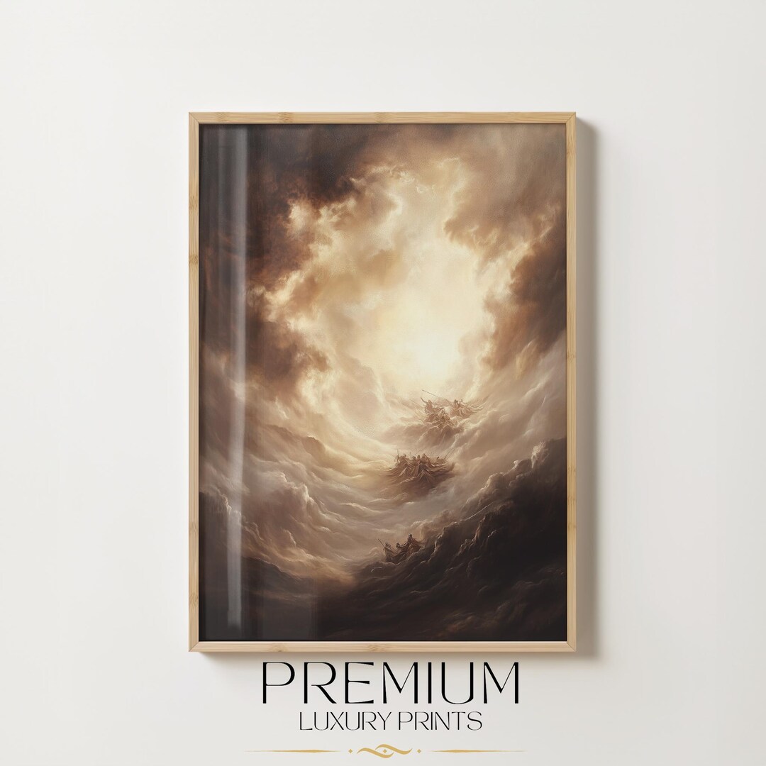 Prophet Elijah Taken to Heaven Watercolor Painting, Digital Printable ...