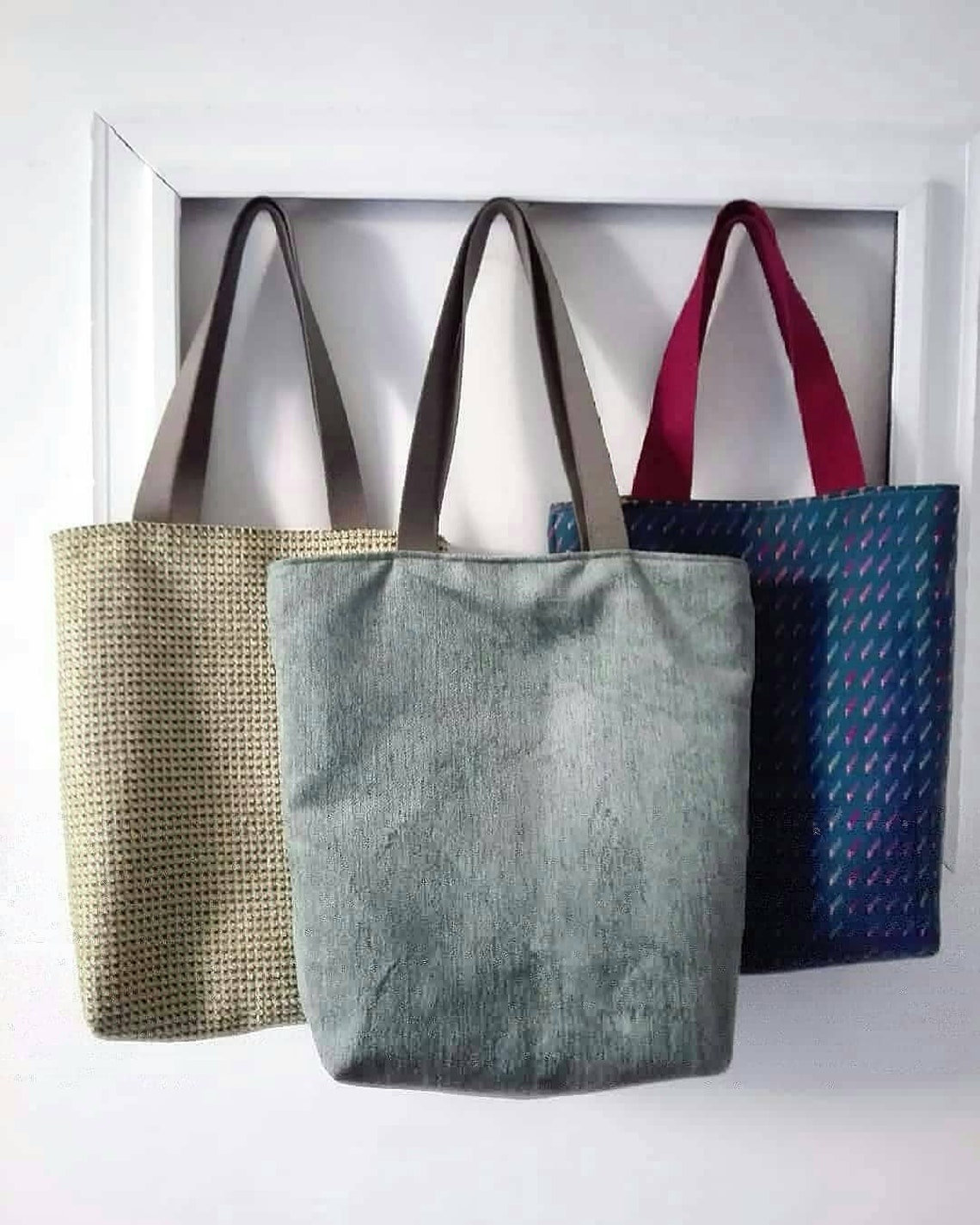 Tote Bag - Grocery Bag - Sac - Wax - Cabas - Shopper - Bag - Etsy