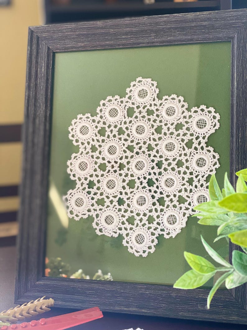 Handmade Bubble Doily Vintage Lace White Floral Crochet Decoration - Etsy