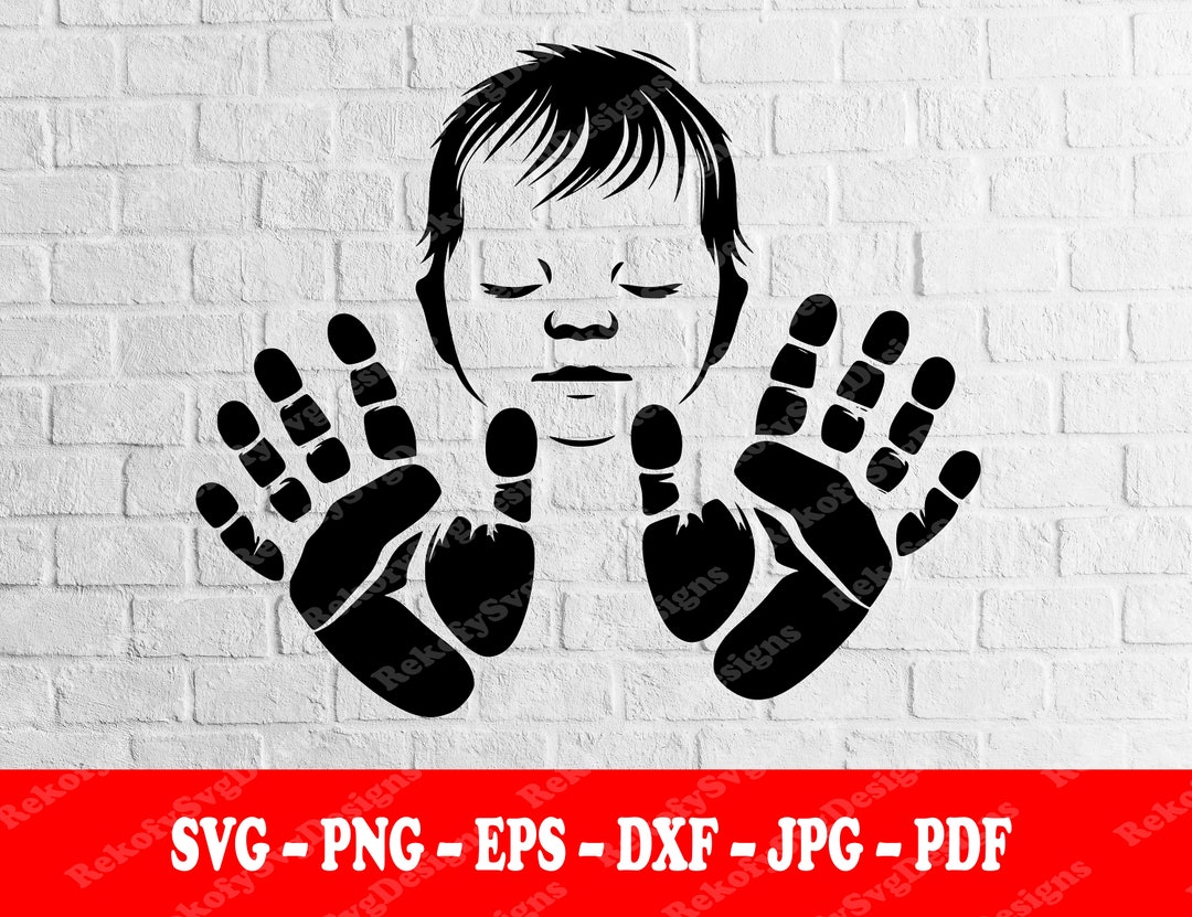 BABY HANDPRINTS, Svg, T-shirt Design, Sticker, Mug Wrap, Vector, Tattoo ...