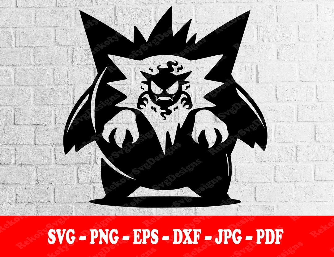 GENGAR EVOLUTION 2, Svg, T-shirt, Sticker, Mug Wrap, Vector ...