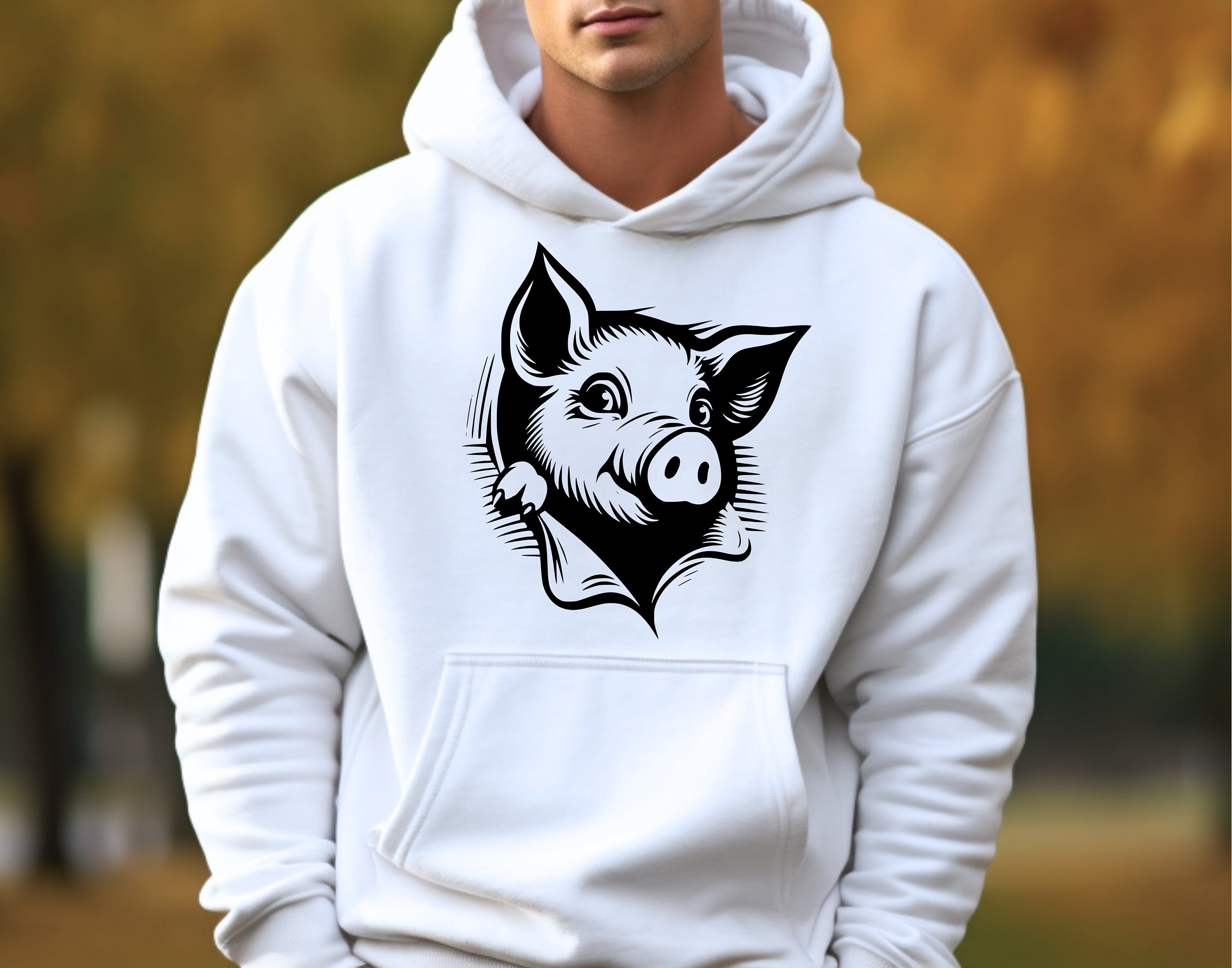 PEEKING PIG, 3 Pack, Svg, T-shirt, Sticker, Mug Wrap, Vector ...